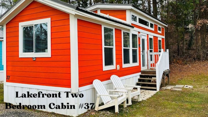 Lakefront Two Bedroom Cabin #37 (Orange) - Lake Wylie, SC