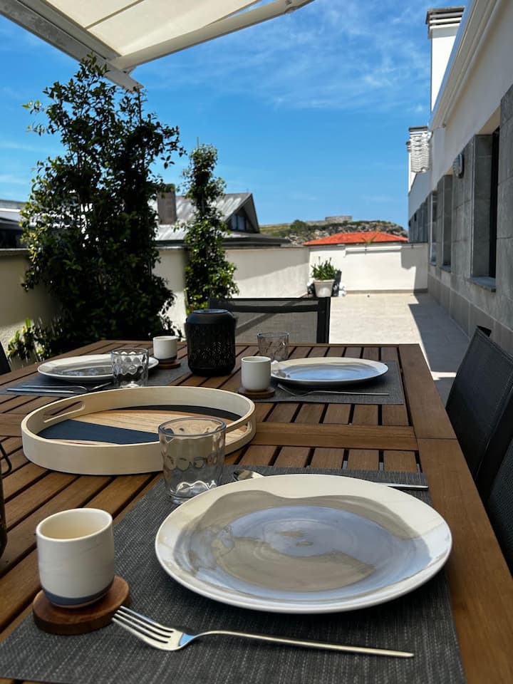 Penthouse In Llanes Large Terrace, Paseo San Pedro - Llanes