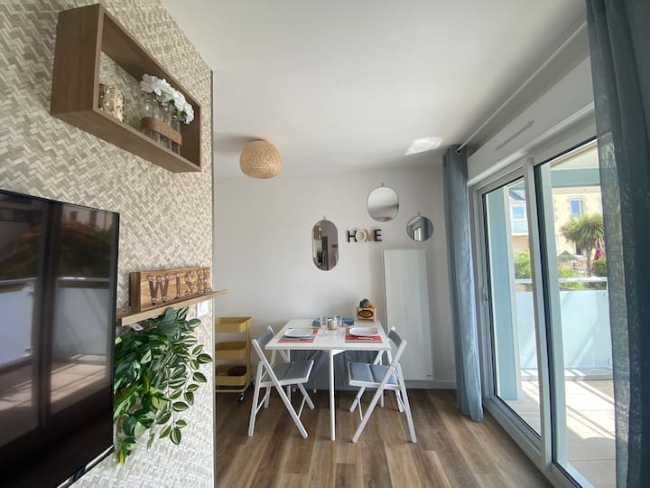 Cozy Appart à  5mn à Pieds Des Plages - Brest