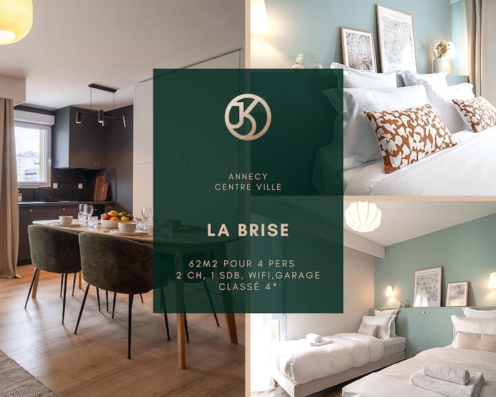 La Brise 4* I T3 Centre Ville I Garage - Lac d'Annecy