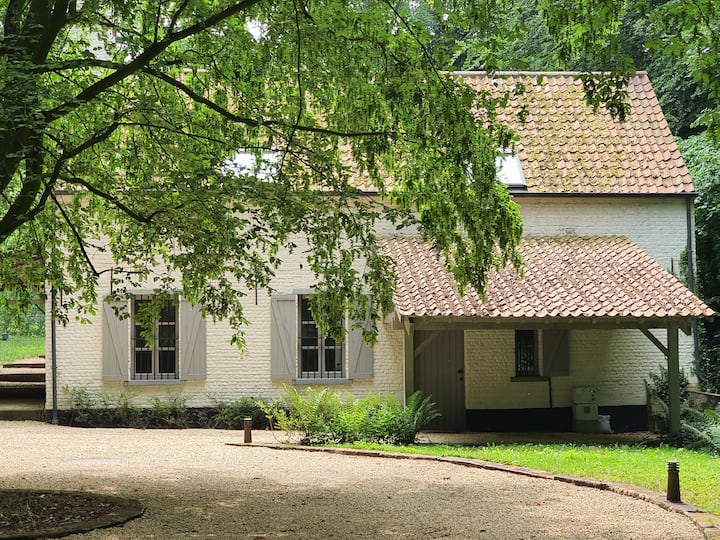 House, Breathtaking View Of Water, Pond, Garden - Meise
