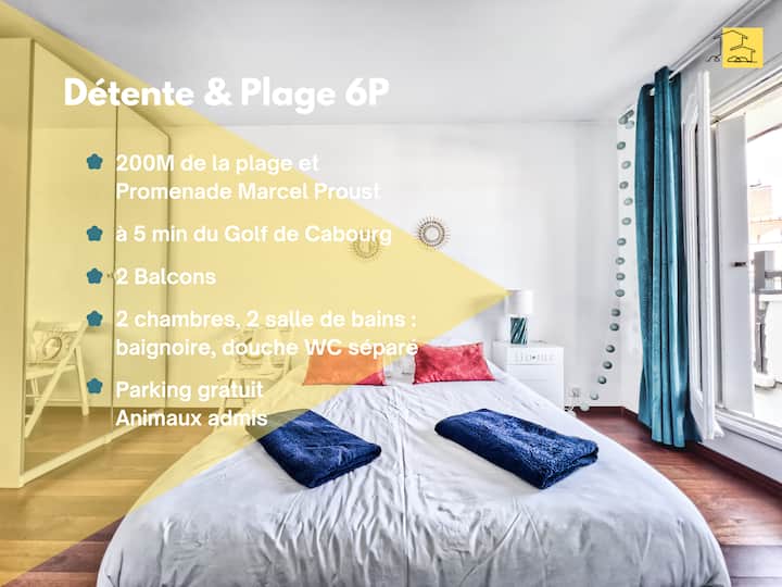 Détente & Plage 6p - Cabourg
