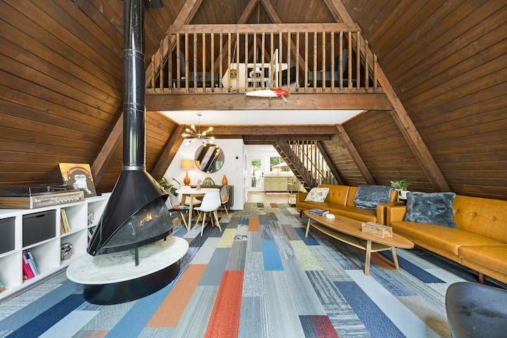 Mod Mid Century 1964 A-frame With Game Room - Pontiac Lake Recreation Area, Waterford Twp