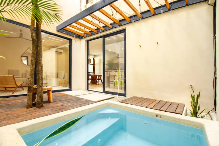Fiber Optic 2br/2ba, Plunge Pool+patio, Aldea Zama - Riviera Maya