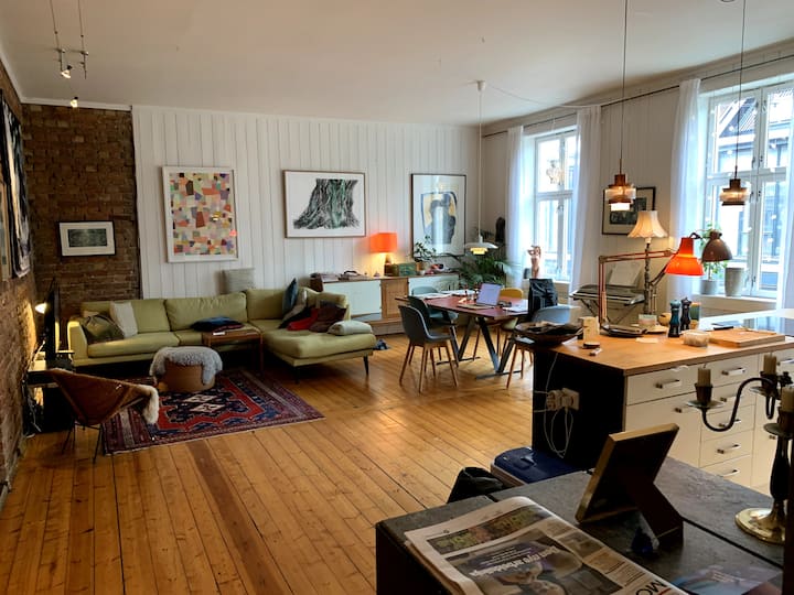 Stor Annerledes Leilighet På Grünerløkka. - Oslo