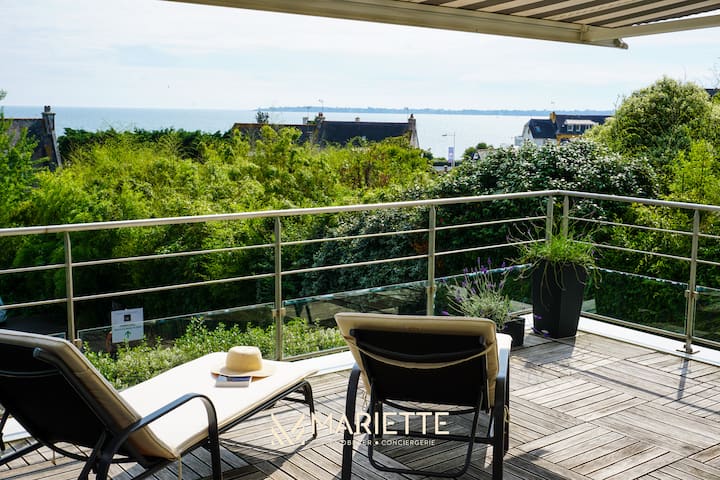 -La Terrasse- T2 Avec Terrasse Vue Mer - Concarneau
