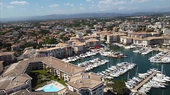 Borghèse 2' à Pied Plage, Wifi, Piscine, Parking, - Fréjus