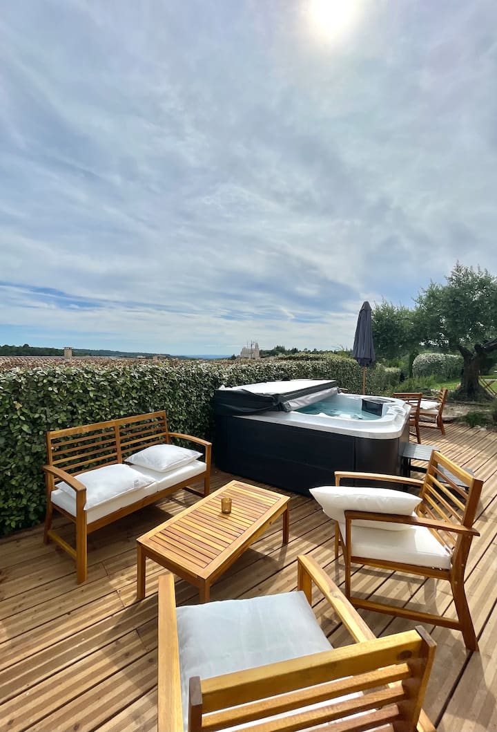 Chambre D'hôtes Avec Jacuzzi Ventoux Cocoon - Bédoin