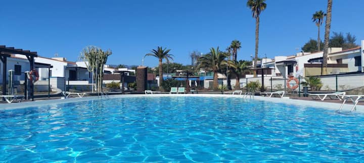 Sunny Bungalow Colorado Golf 2 - Terrace-pool - Aqualand Maspalomas