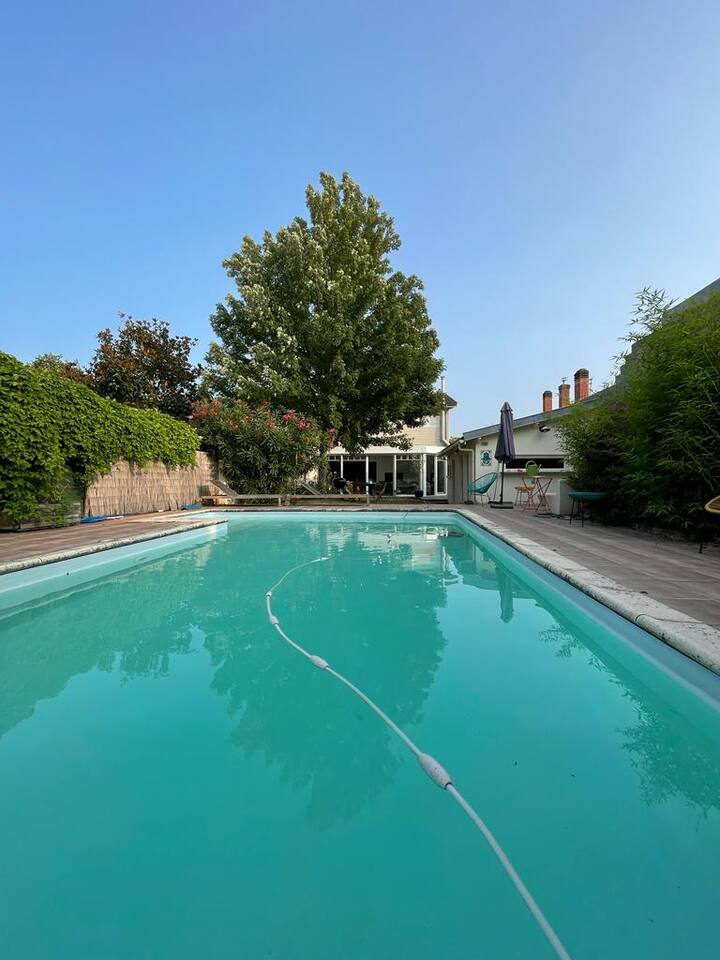 Grande Maison Familiale - Jardin Et Piscine - Bordeaux