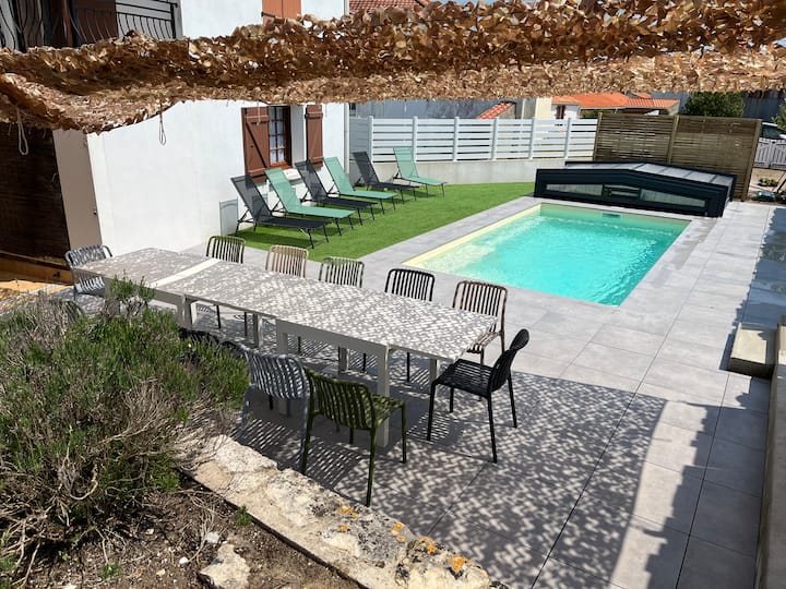 Maison 12 Pers Avec Piscine - Angles