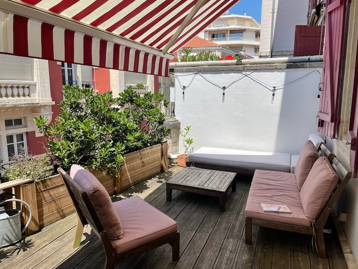 Charmant Appartement Terrasse Proche De La Plage - Biarritz