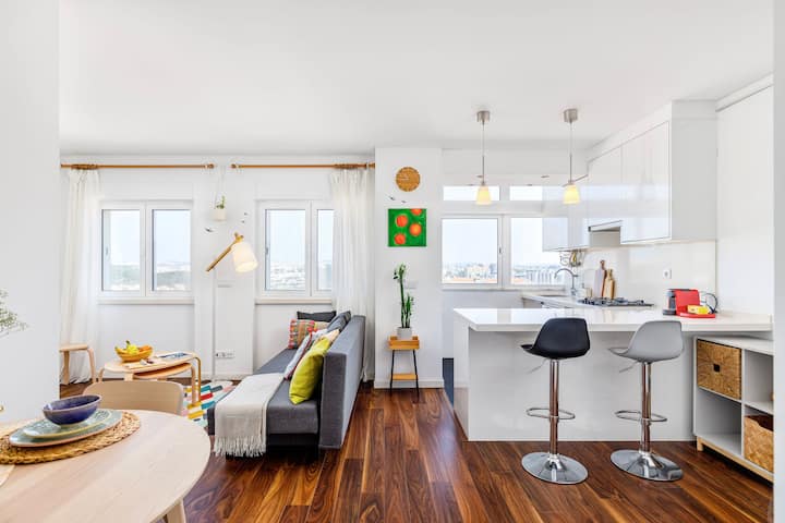 Cozy Bright Space With Landscape/air Conditioner - Lisbonne
