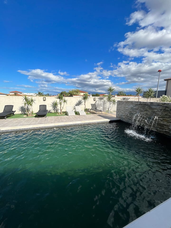 Villa Avec Piscine Et Jardin Privé- Pour 10 Pers. - ペルピニャン