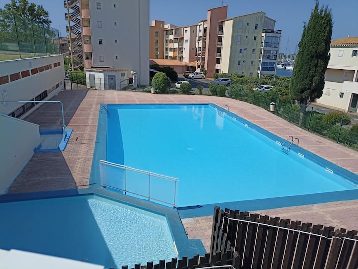 T2 Cabine Avec Piscine - Agde