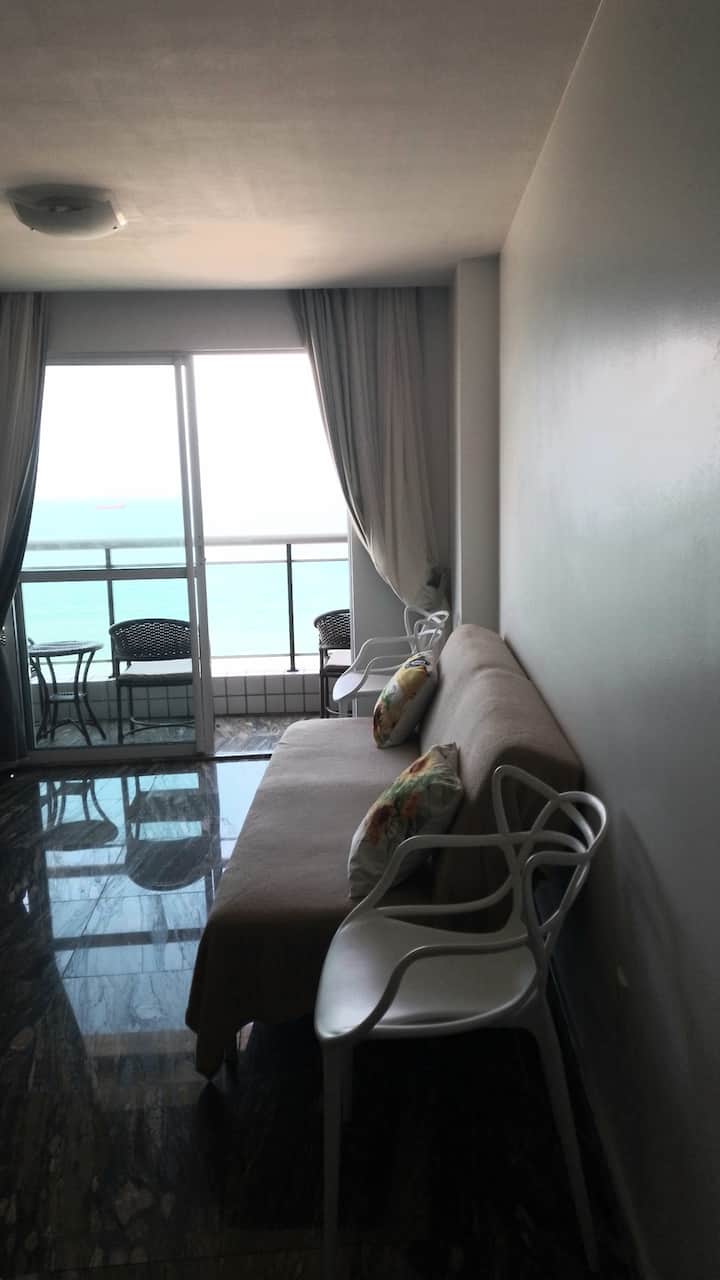 Apto Frente E Vista Mar Total, Terraços Atlântico - Fortaleza