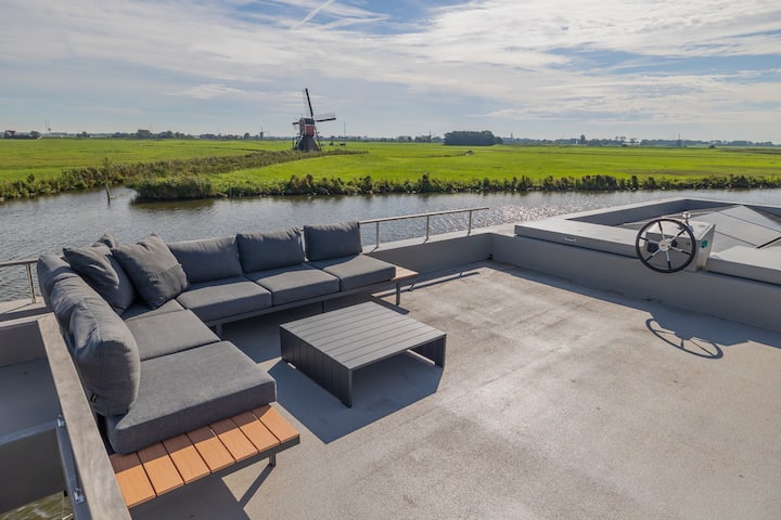 Luxury Houseboat "Surla Copesclub" & Free Dinghy - Leiden