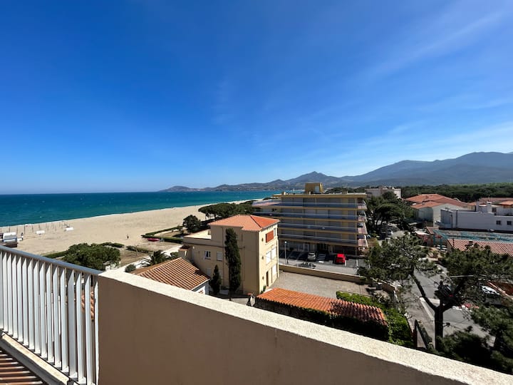 329 - Appt Vue Mer Et Montagnes - Plage du Racou