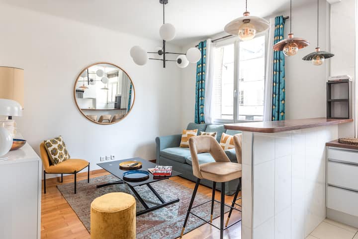 Charmant & Cosy Appartement Pour 4 - Tour Eiffel - Musée du Louvre