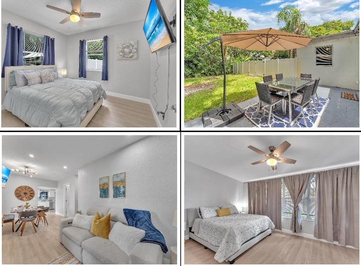 Seaside Escape: 4br + Wi-fi, Relaxing Backyard - 博卡拉頓