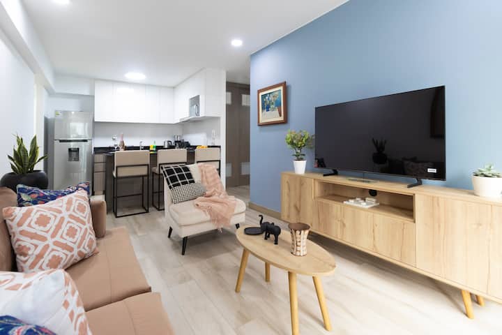 Apartamento De Estreno De 2d2b En Miraflores - Perú