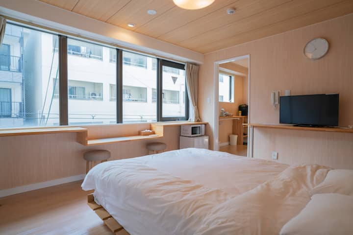 難波Livehouse 地理位置优越 難波商圈 直达机场 对面超市 2张双人床 新增床铺 3楼 - Kadoma