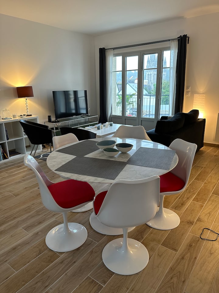 Appartement Design X - Hyper Centre-parking Privé - Quimper