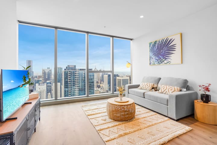 Luxury City View Apt On Level 58 W/pool+sauna+gym - Melbourne