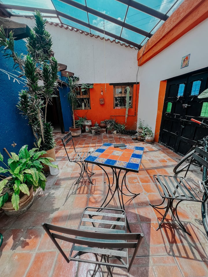 Chimney - Center - Patio - Casa Minerva - San Cristóbal de las Casas
