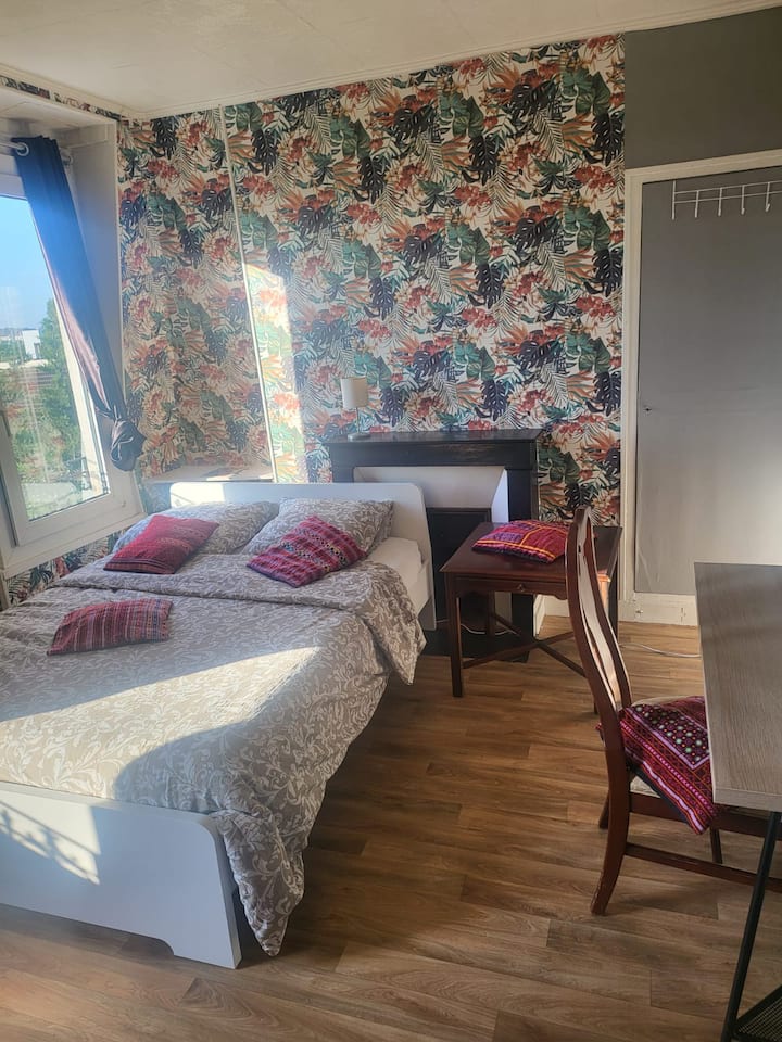 Belle Chambre (2) Avec Cuisine Et Sdb + Parking - Hauts-de-Seine