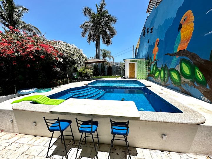 Pretty Pool-side Studio Near Beach! - La Cruz de Huanacaxtle
