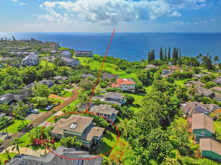 Spacious, Ocean/mountain Views, Walk To Beach, A/c - Kauai, HI