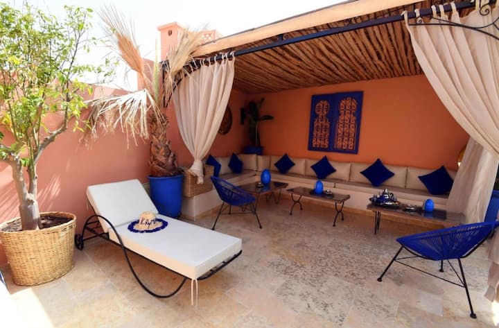 Maison De Charme Avec Piscine Sur Toit-terrasse - Marrakesh