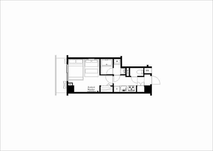 Beautiful White Base Room/409 - Kawasaki