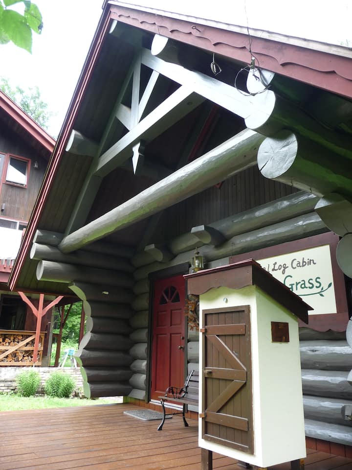 Private Log Cottage In The Forest /6 Ppl - Nagano