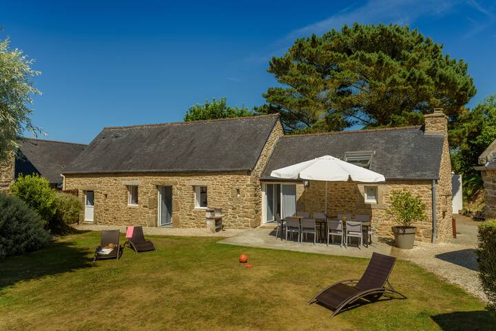 Longère Bretonne  Piscine Couverte &  Chauffée. - Plouguerneau