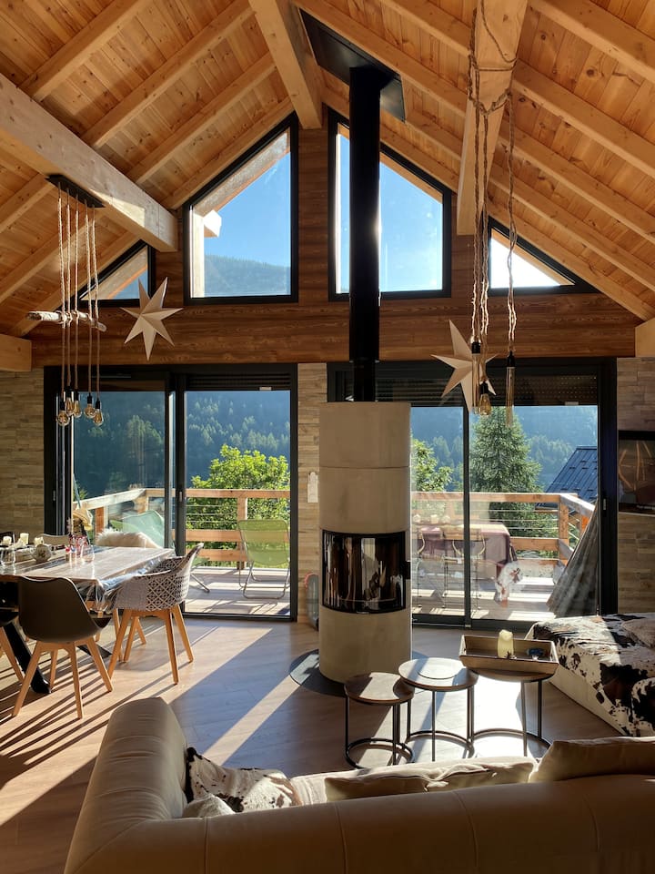 Chalet De Standing Vue Exceptionnelle Montagne - Les Orres