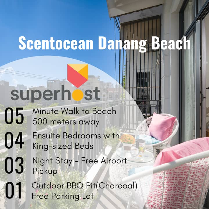 Freepickup 5minwalk To Beach, 4 Ensuite King Brs - ダナン