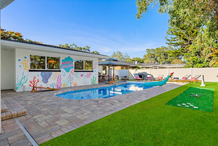 Beach Heated Pool, Golf Pong, Fire Pit, Game Room - Clearwater, FL
