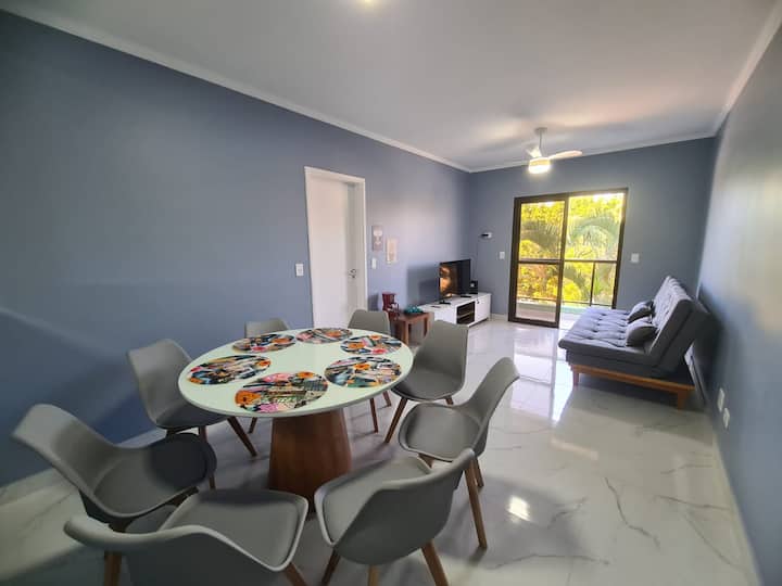 Lindo Apartamento 3 Dorm Com Piscina Lado Praia - Guarujá