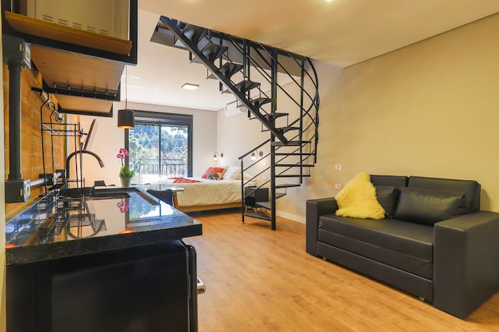 Loft Mezanino 204 - Em Capivari - Campos Do Jordão - Campos do Jordão