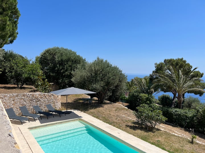 Chez Gilbert Maison Familiale Piscine Et Vue Mer - Roquebrune-Cap-Martin