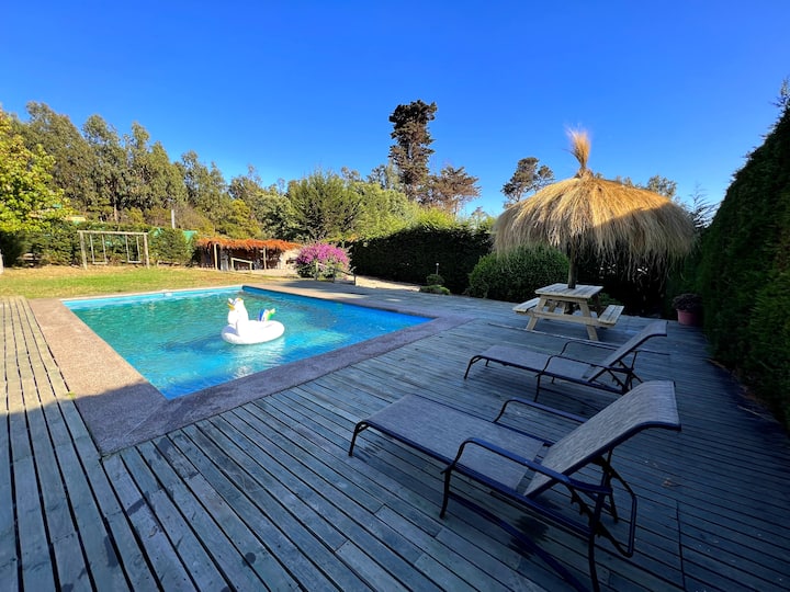 Piscina Y Hot Tub Privado A Pasos De Playa Cau Cau - Quintero