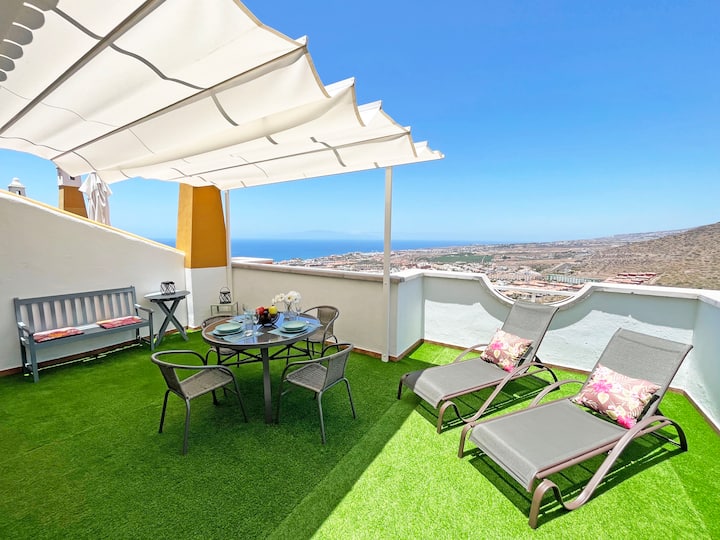 Horizon View: Oasis Of Peace. Sea View,bbq,parking - Costa Adeje