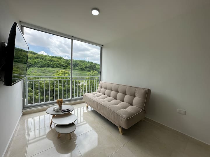 - ¡2 Hab, Vista Verde Y Aire Acondicionado! - - Barranquilla