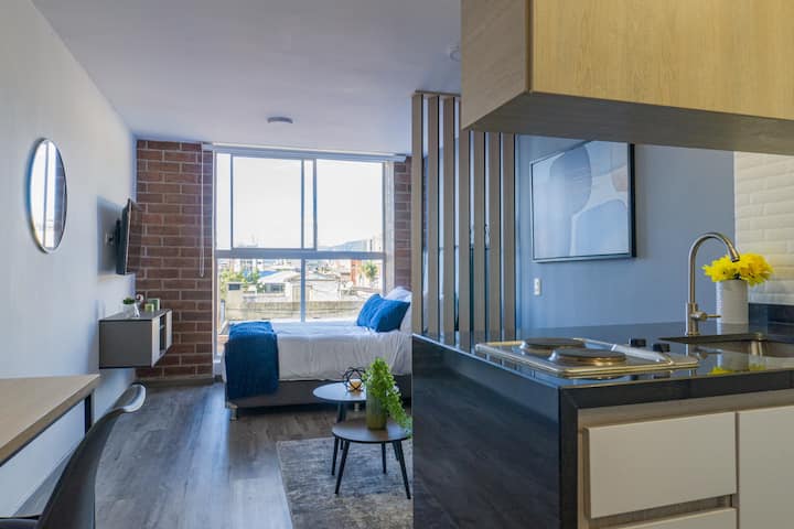 709-1 Cozy Loft In Chapinero W/ Fast Wi-fi - Bogota