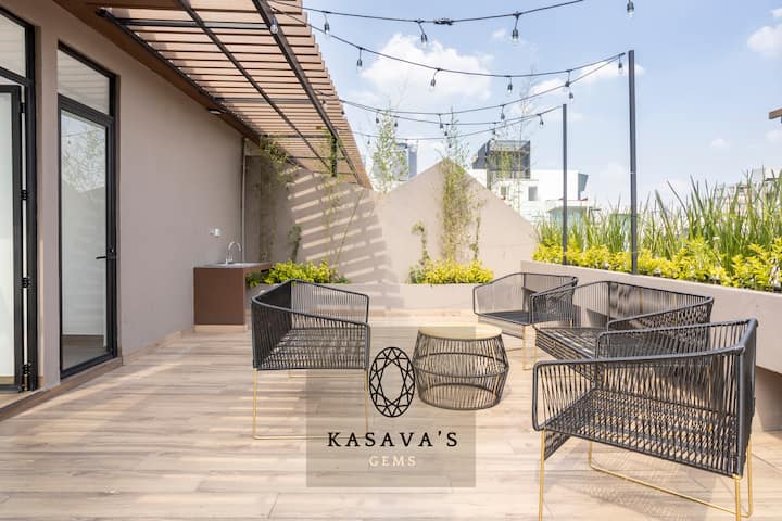 Stylish Ph In La Condesa: Private Rooftop & Gym - Ciudad de México