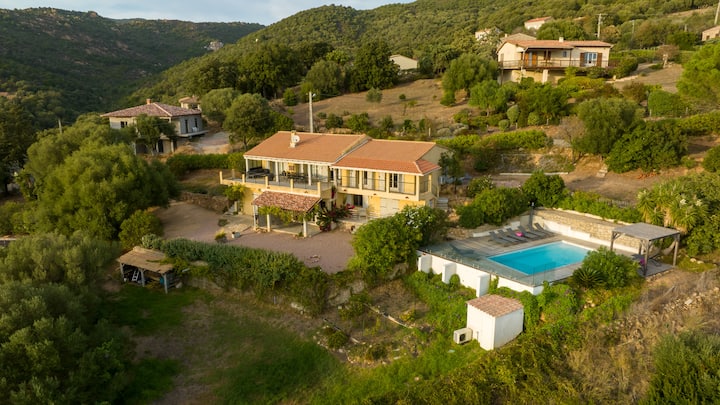 Villa Corse Piscine Chauffée - Olmeto