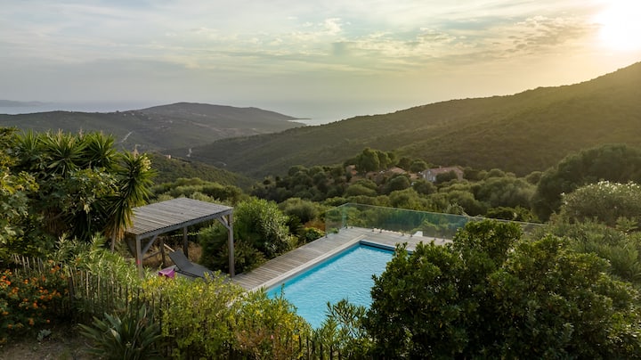 Villa Corse, Piscine Chauffée - Coti-Chiavari