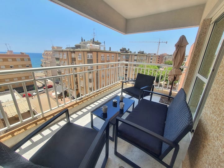 Sea Views With Air Conditioning And Parking - Águilas